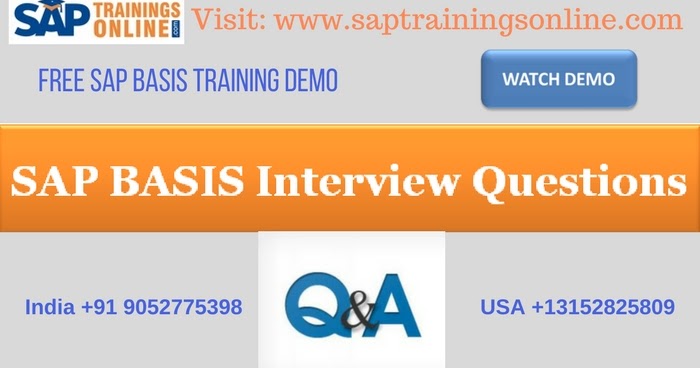 SAP BASIS Online Training: SAP BASIS Online Tutorial: SAP BASIS ...