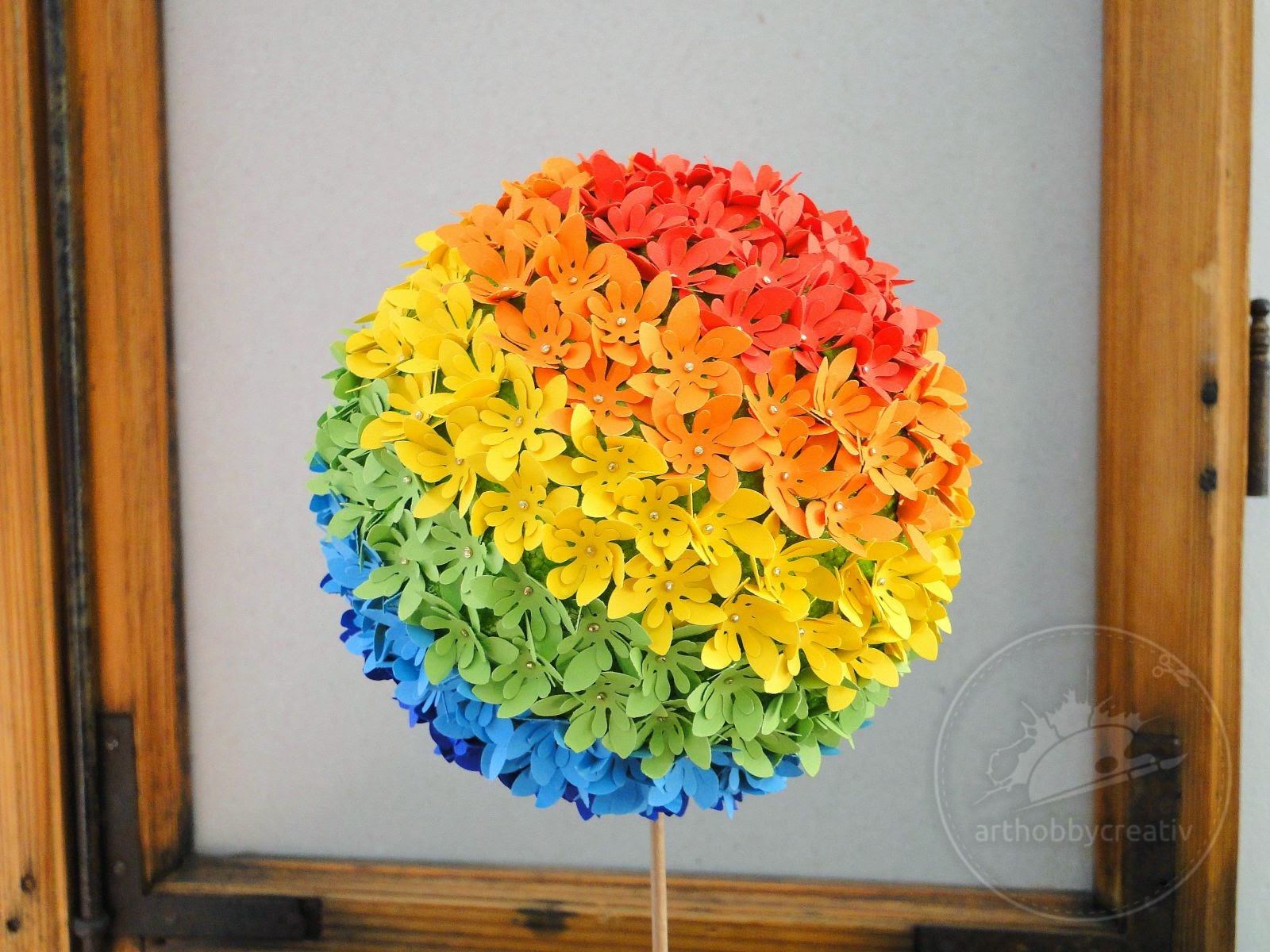 Art & Hobby Creativ: Curcubeu in ghiveci