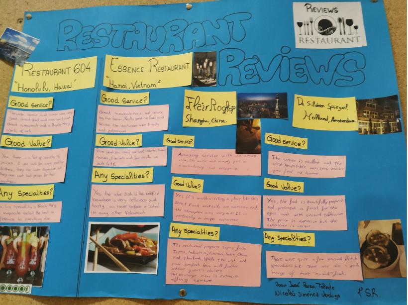 Restaurant reviews (2) - IES La Rosaleda Multilingual Project