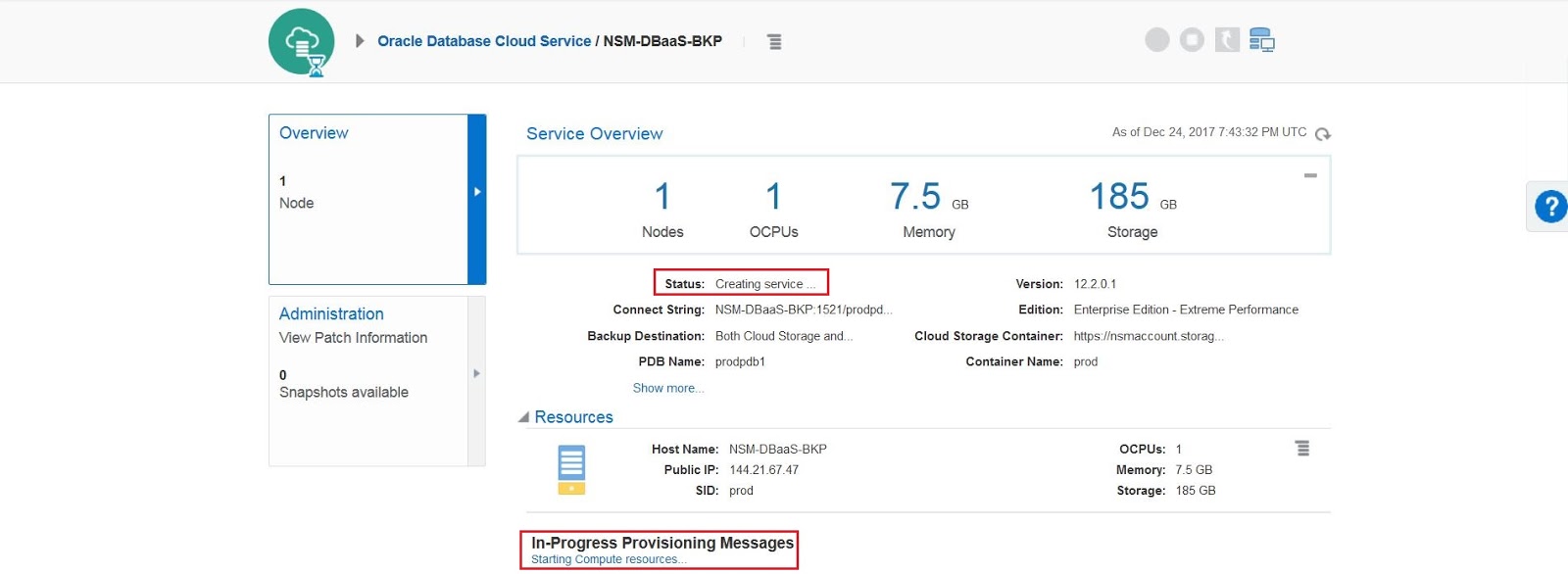 Netsoftmate Technical Blog Oracle Dbcs Create A Database Deployment With Automatic Backup