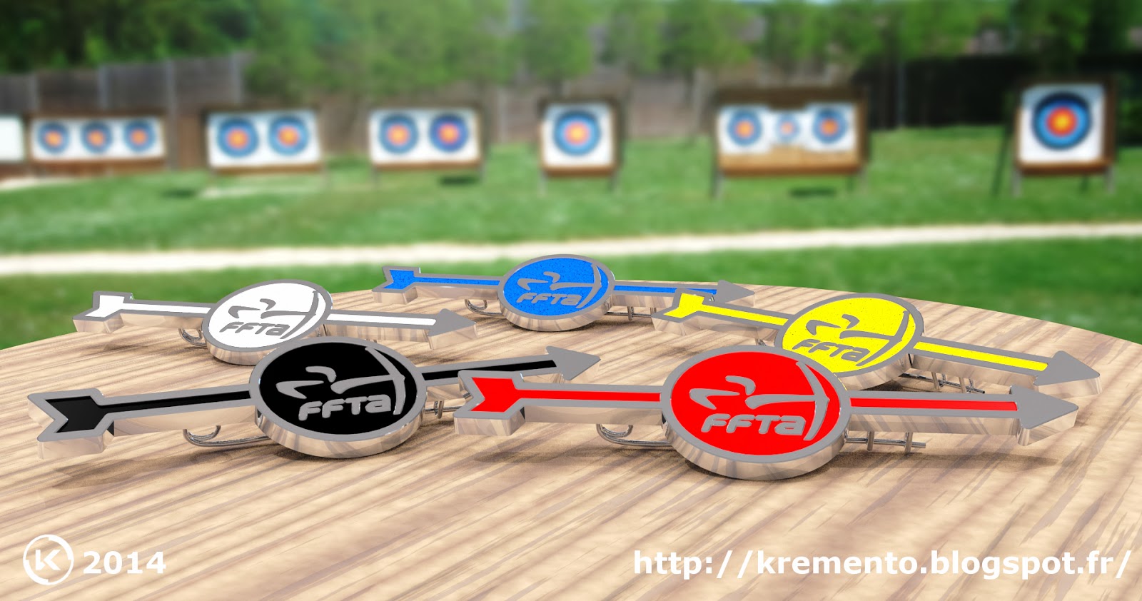 Krémento: Flèches de progression tir à l'arc Blender 2.69