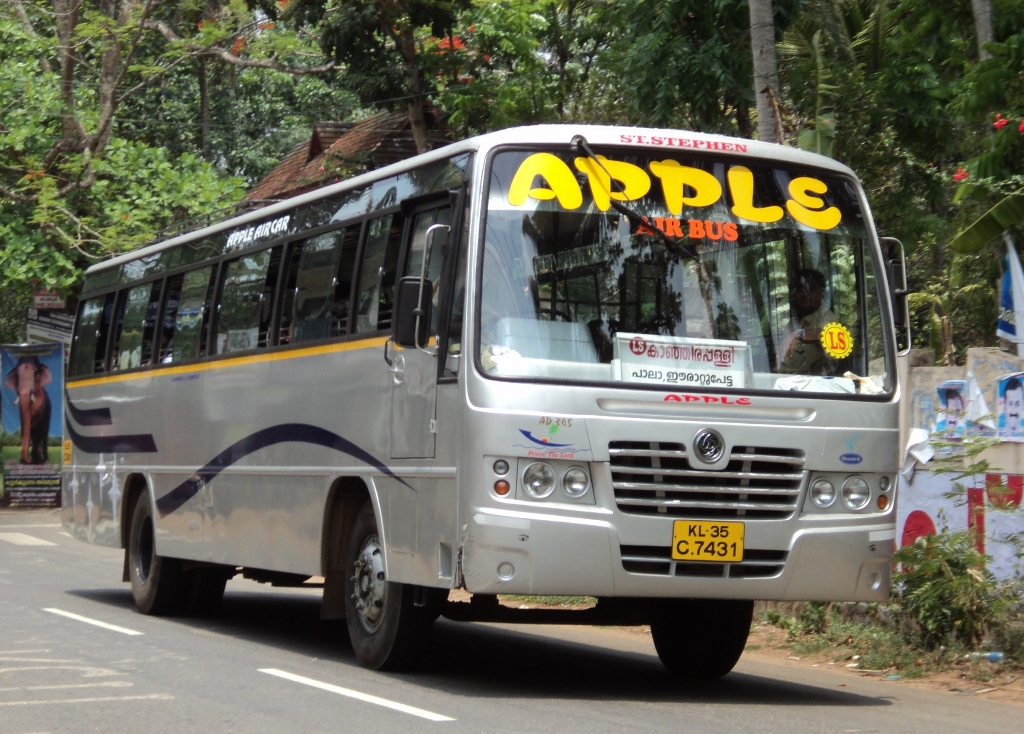 Buses in Kerala: APPLE - Kanjirappally - Ernakulam LS AirBus