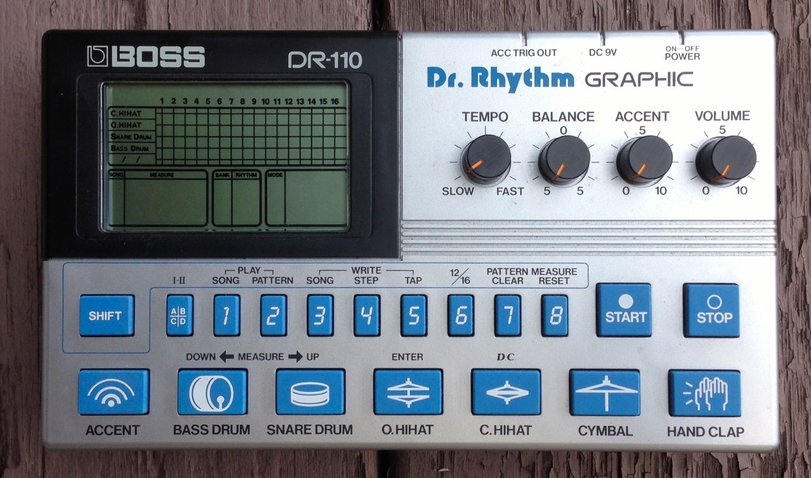 MATRIXSYNTH: Boss DR-110 Dr. Rhythm Graphic Drum Machine with Original Case
