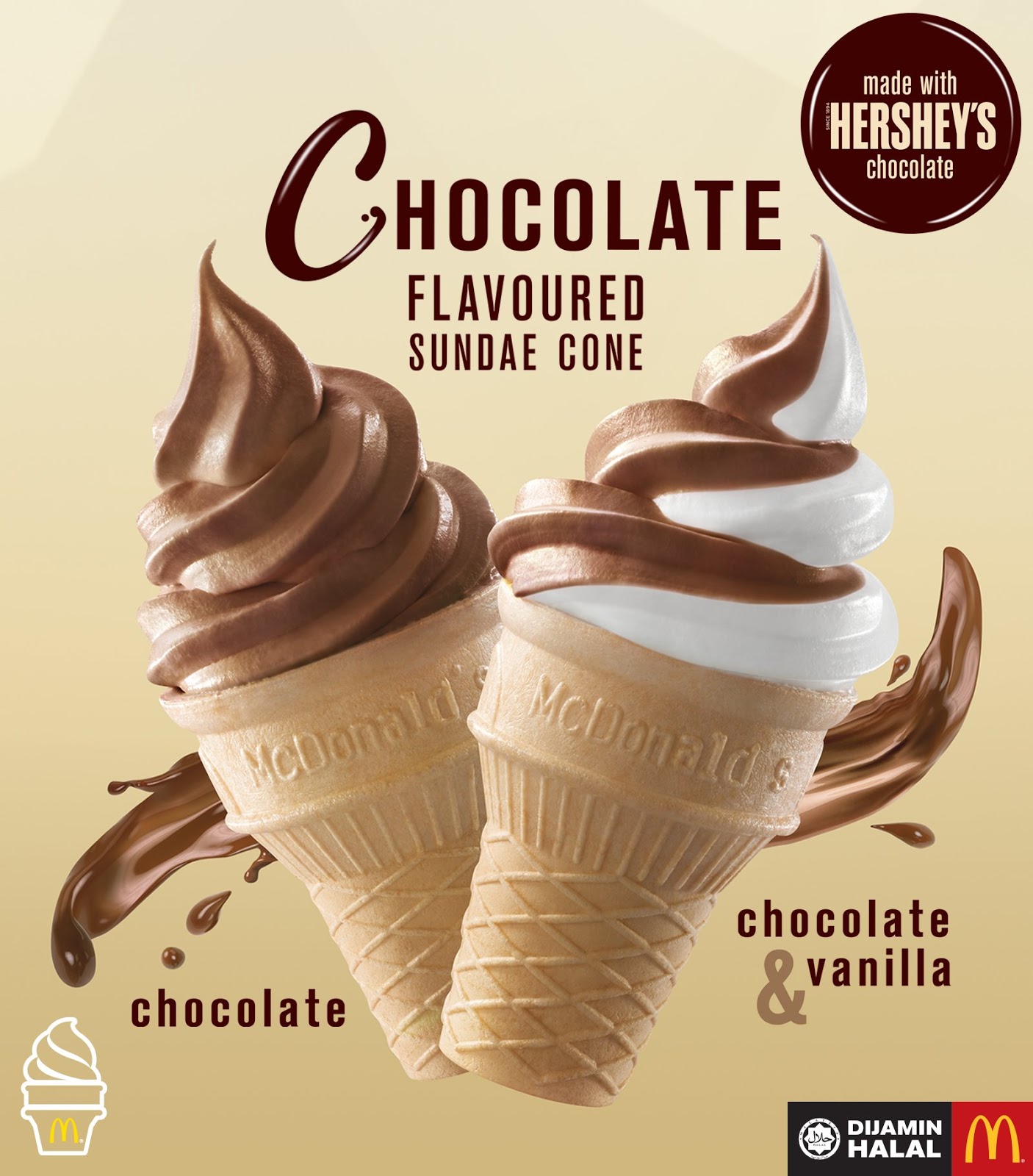 Hershey's Chocolate Sundae Cone 回归了！只有这些McD 分行有卖哦！ - Leesharing