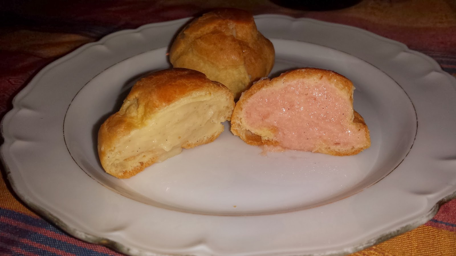 MiamMalo: Petits choux à la vanille et fraise Tagada