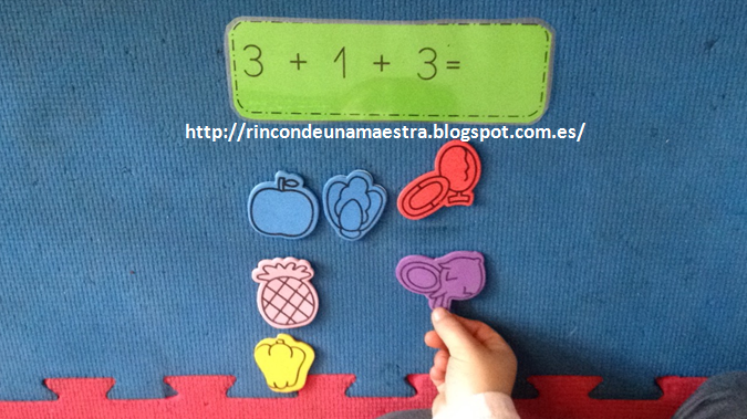 Rincón de una maestra: Tarjetas de sumas