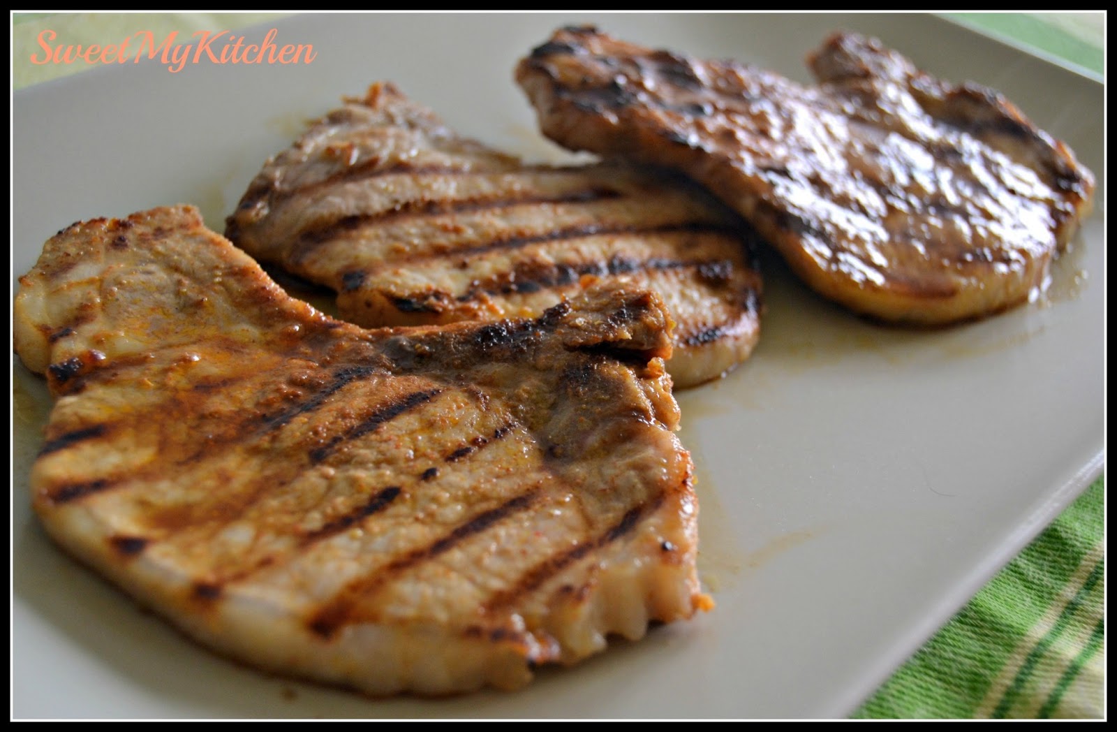 Sweet my Kitchen: Costeletas marinadas na grelha