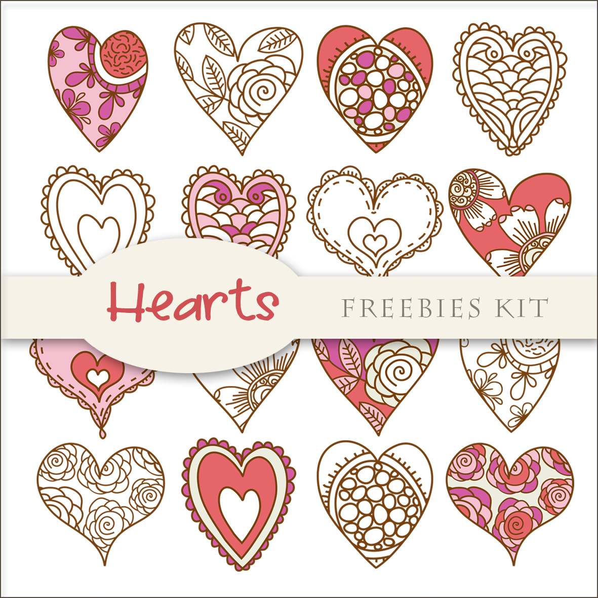 Scrap. DOT: Freebies Kit - Hearts