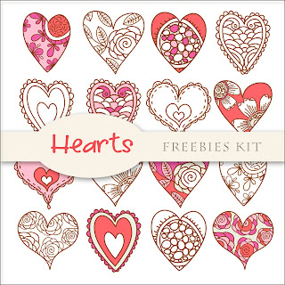 Scrap. DOT: Freebies Kit - Hearts