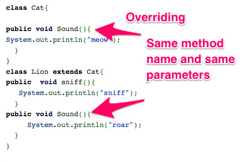 Method Overriding in Java with Examples | Java Hungry