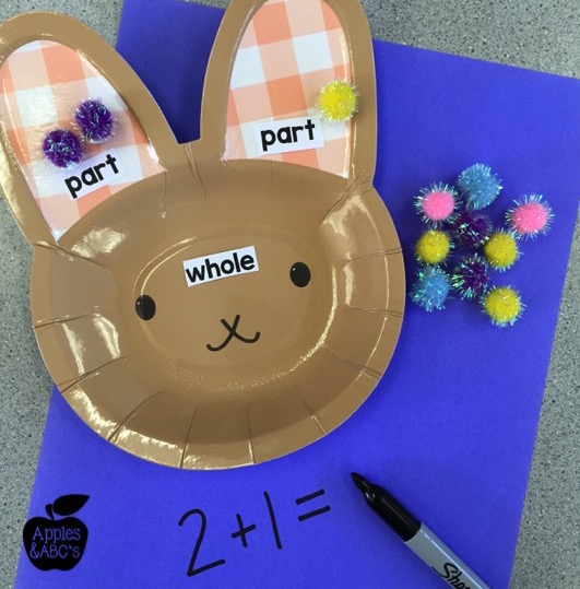 Bunny Ear Addition - Apples & ABC's