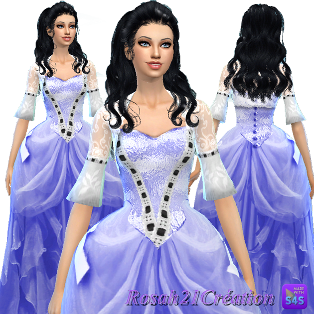 Sims Dentelle: Robe Antoinette - TS4 - Par Sims Dentelle