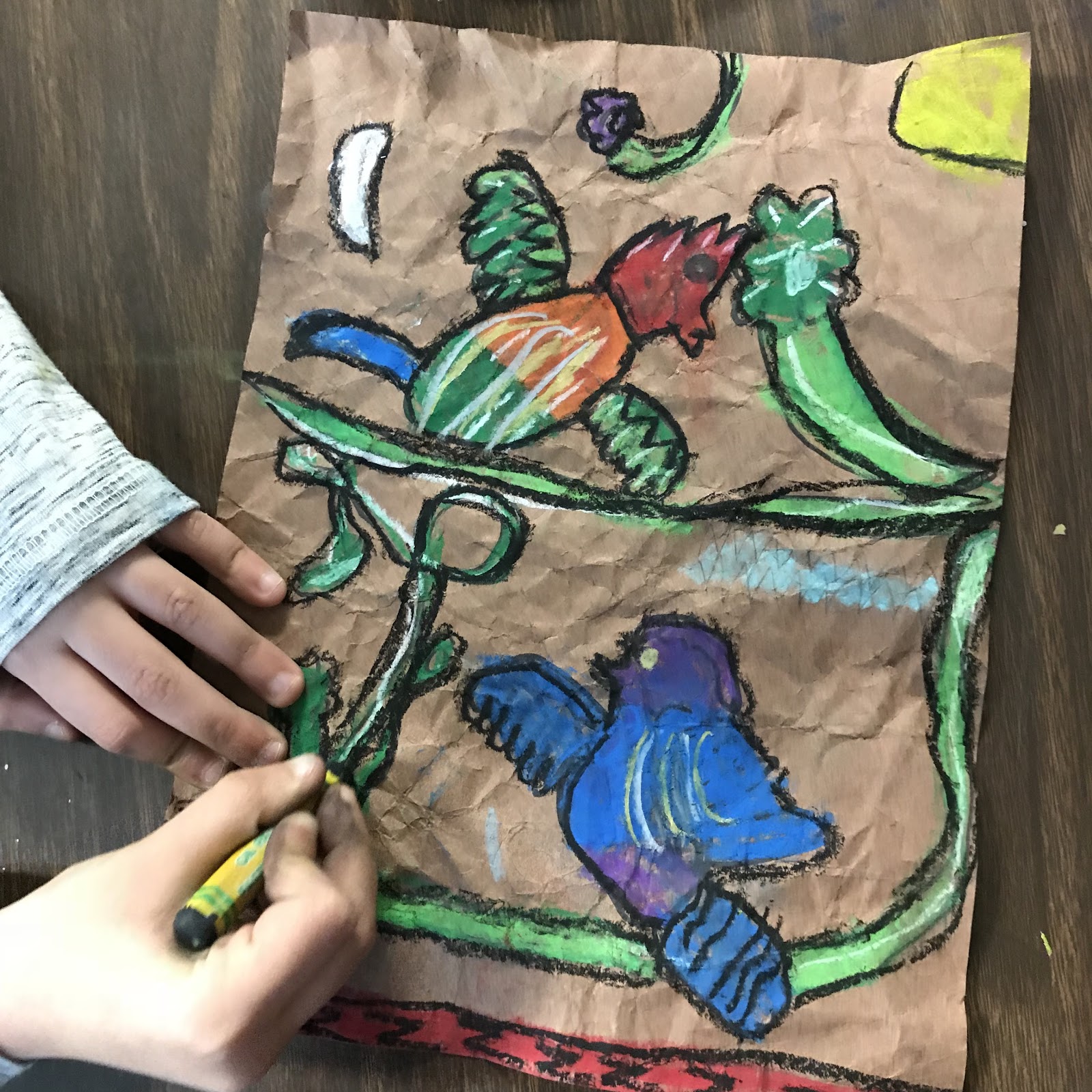 Elements of the Art Room: 3rd grade Amate Bark Painting
