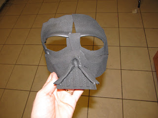 DIY Project Crazy: Craft Foam Vader Mask (on a pair of sun glasses)