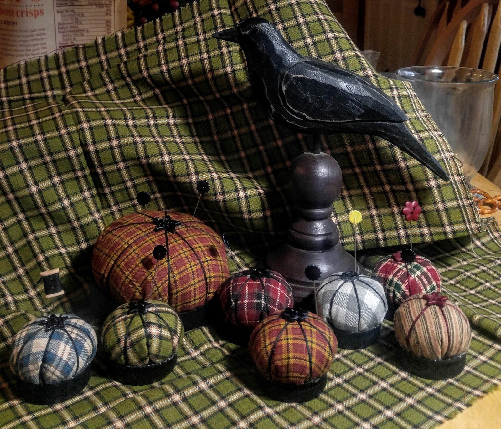 Chickadee Chatter: Homespun Primitive Pin Keeps