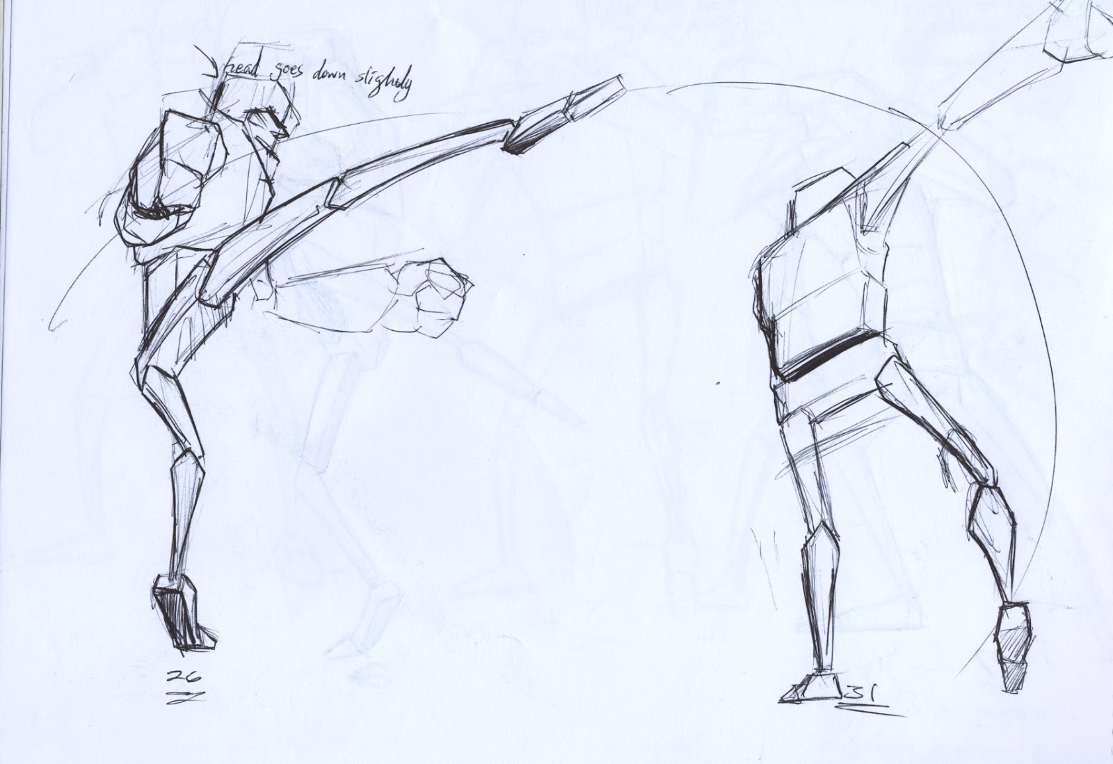Sarfo's Sketchbook: Roundhouse Kick