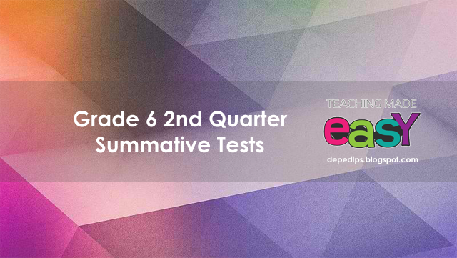 Deped Quarter 2 Grade 2 Summative Test All Subjects - Bank2home.com