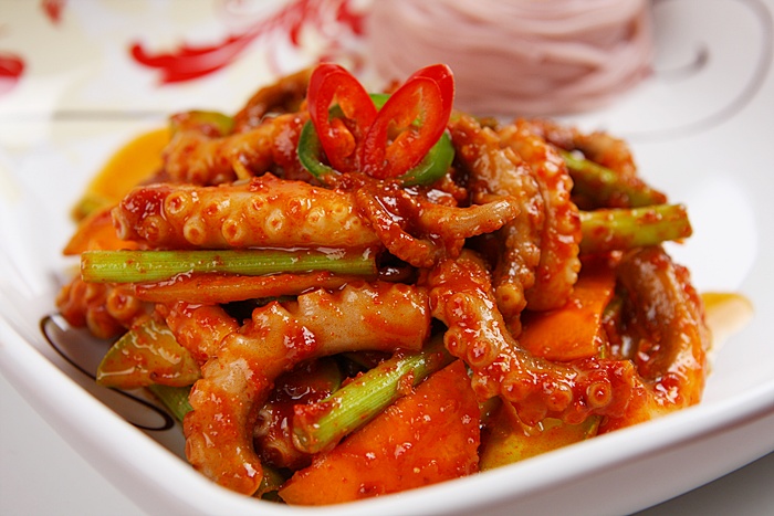 Daorae Korean Restaurant in Johor Bahru: 낙지볶음 [nakji bokkeum] (Korean ...