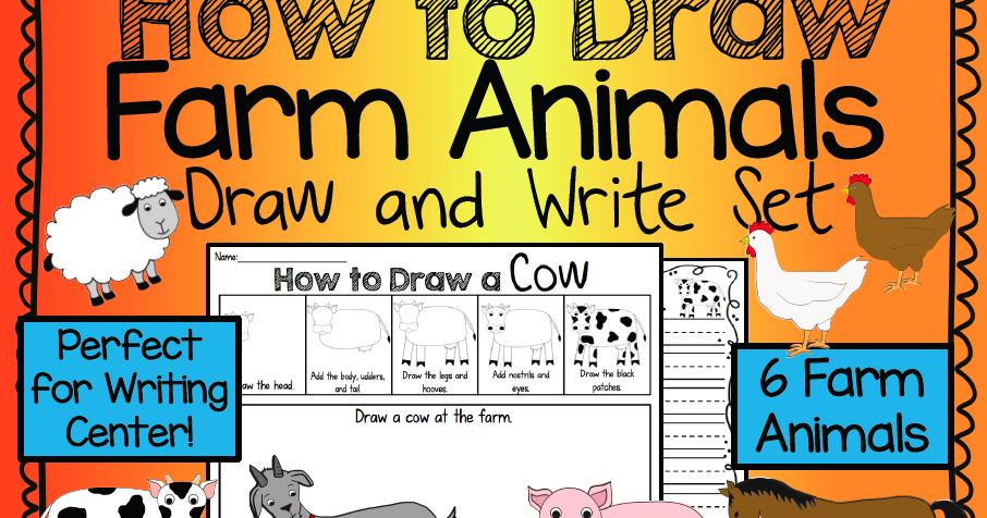 How To Draw Farm Animals For Kids