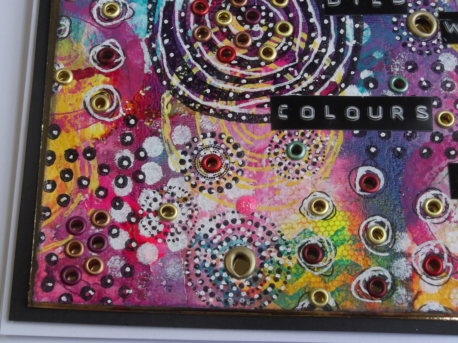 Kezzy's Crafty Journey: Bright and Funky Card