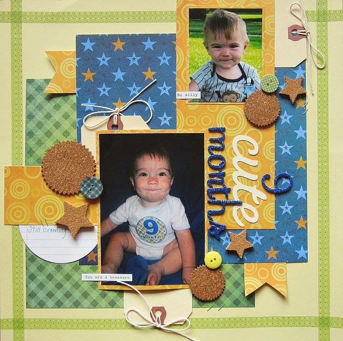 Scrapping with Christine: 9 Cute Months - a Paper House Productions Layout