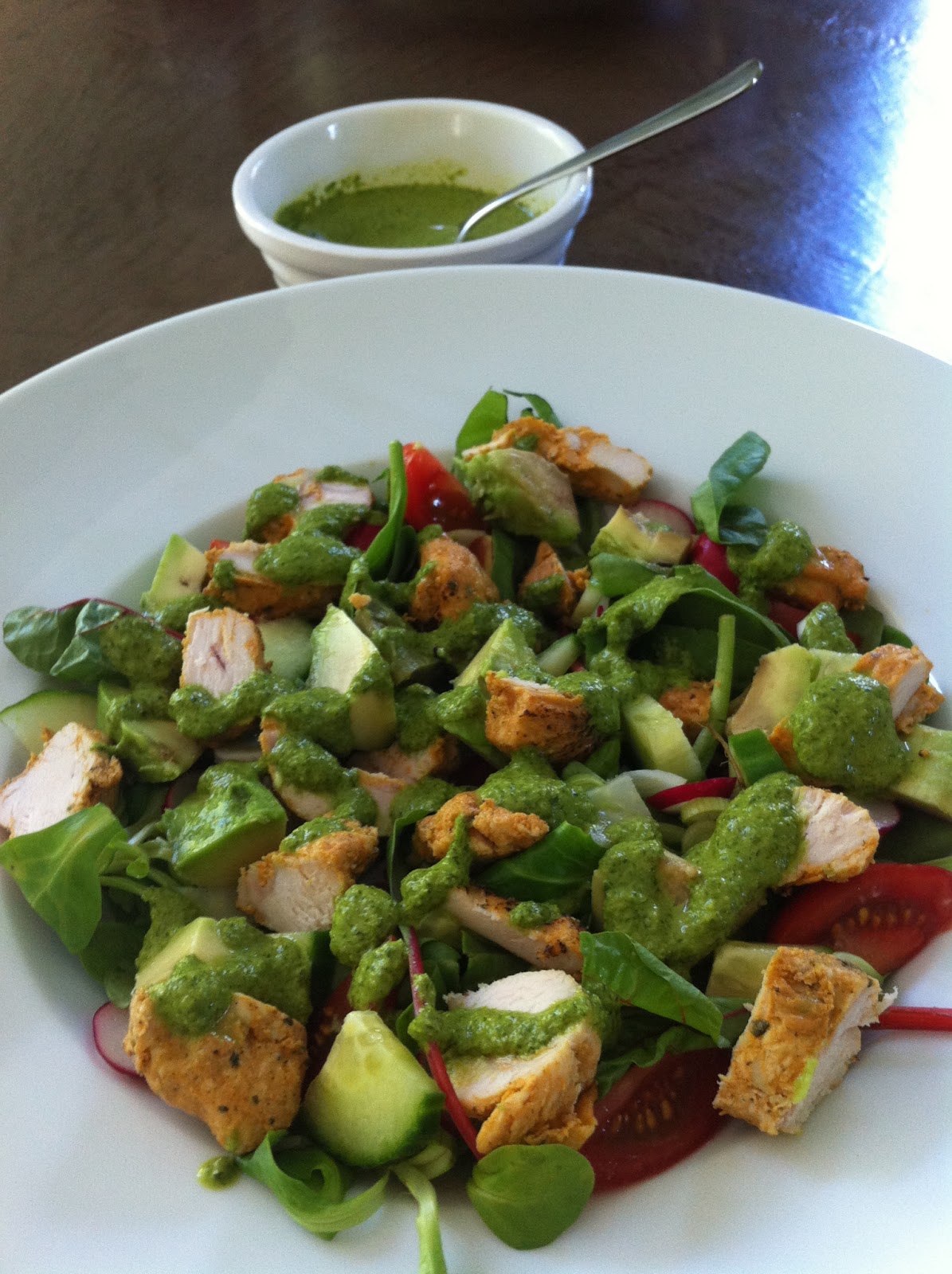 The Happy Larder: "Wales - Japan - Peru" or "The perfect herb dressing"