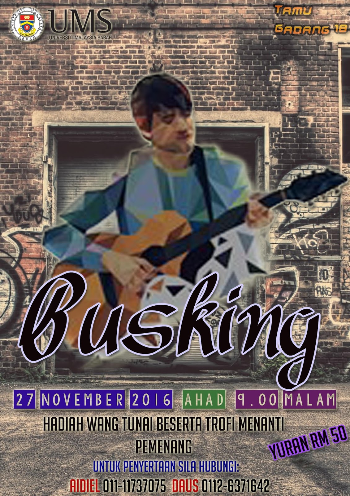 Poster-Poster Pertandingan Tamu Gadang UMS 18 2016 | Pentas Bicara Ilmu