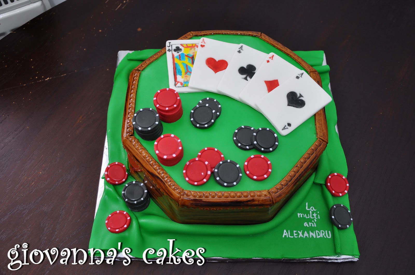 giovanna's cakes: Poker table cake