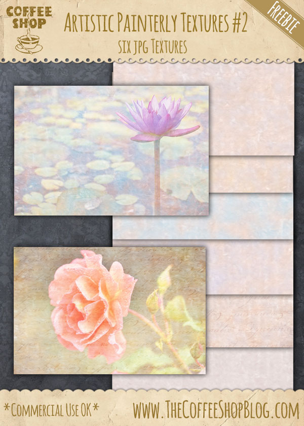 The CoffeeShop Blog: CoffeeShop Painterly Texture Set #2!