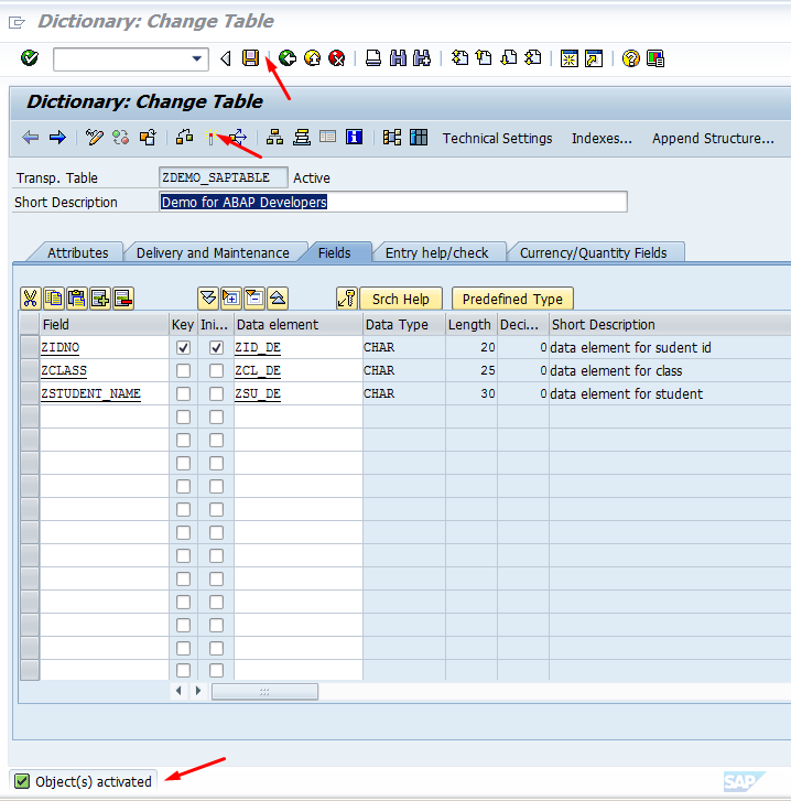 Step By Step Tutorial On Creating Table In SAP ABAP Step By Step Tutorial On Creating Table In SAP ABAP