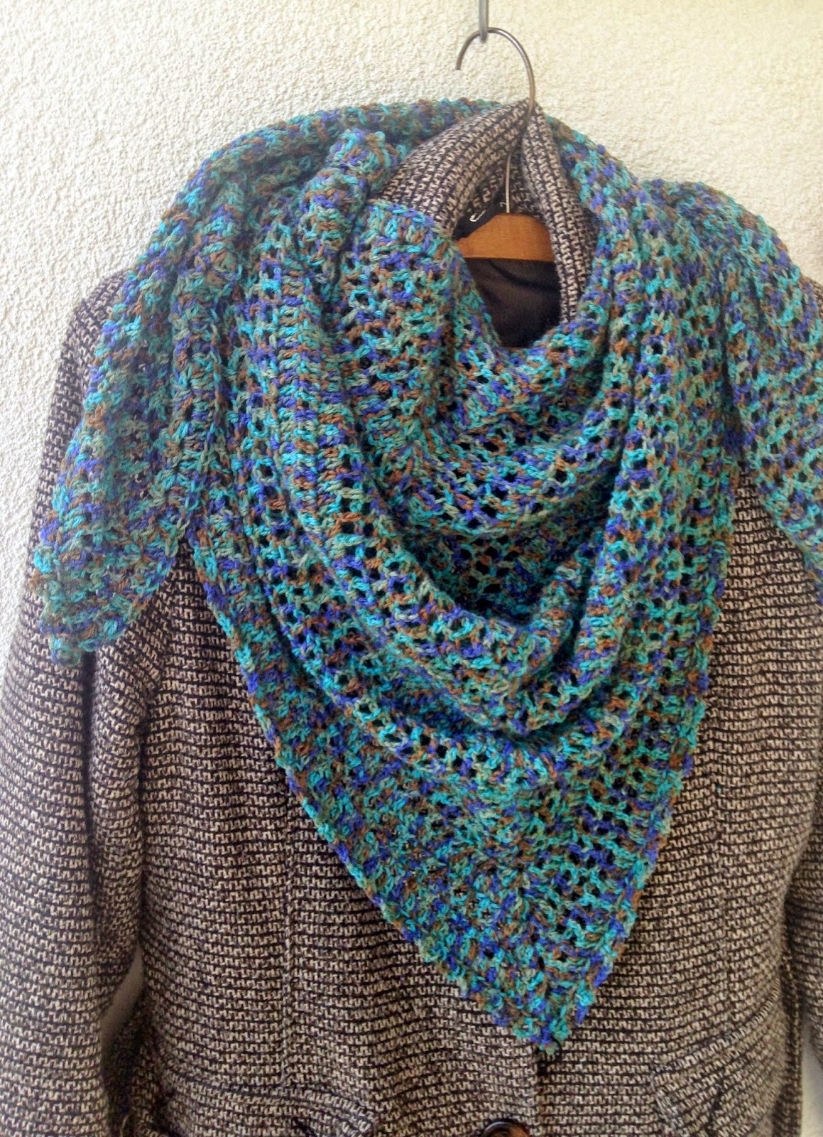 A D A háčkování - crochet: Háčkovaný šátek - návod