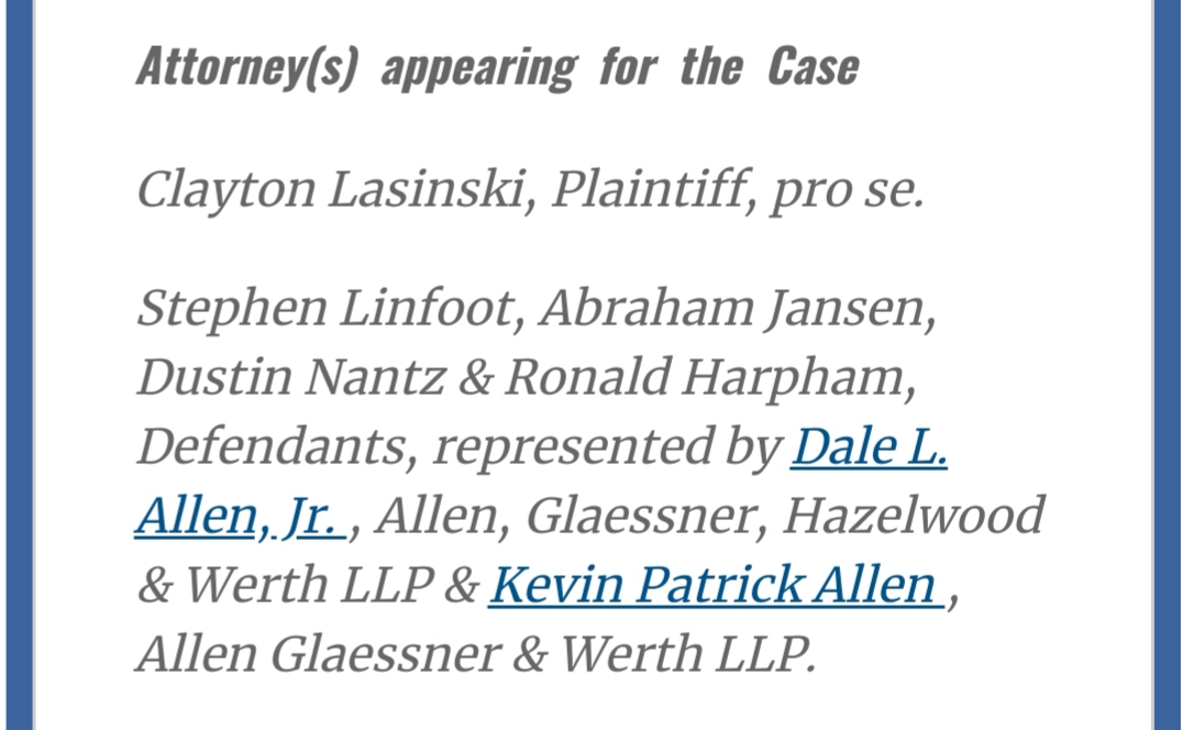 John Chiv: Lasinski vs Linfoot, who will prevail about Clayton Lasinski ...