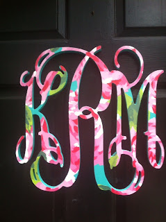 isabella avenue: Wooden Monogram Initials Customized for YOU!