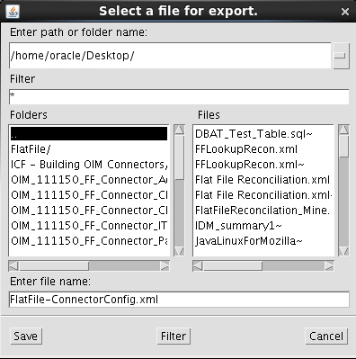 Oracle Stack: Flat File Connector: Packaging the Connector