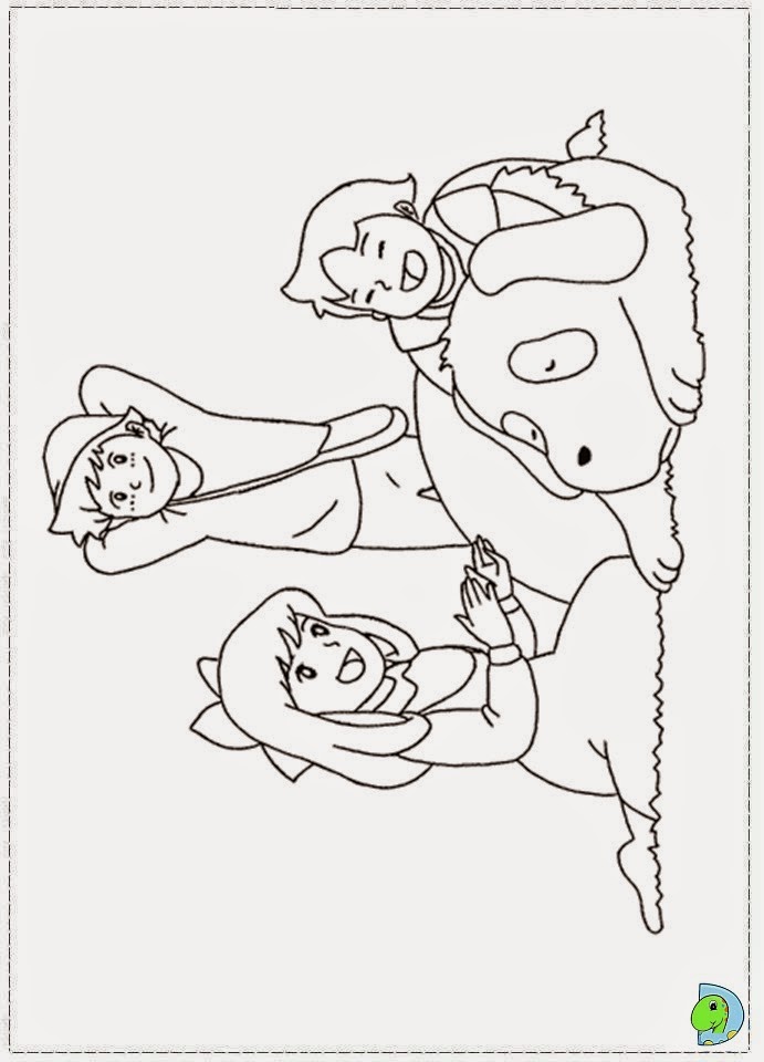 Dinokids - Desenhos para colorir: Desenhos da Heidi para colorir