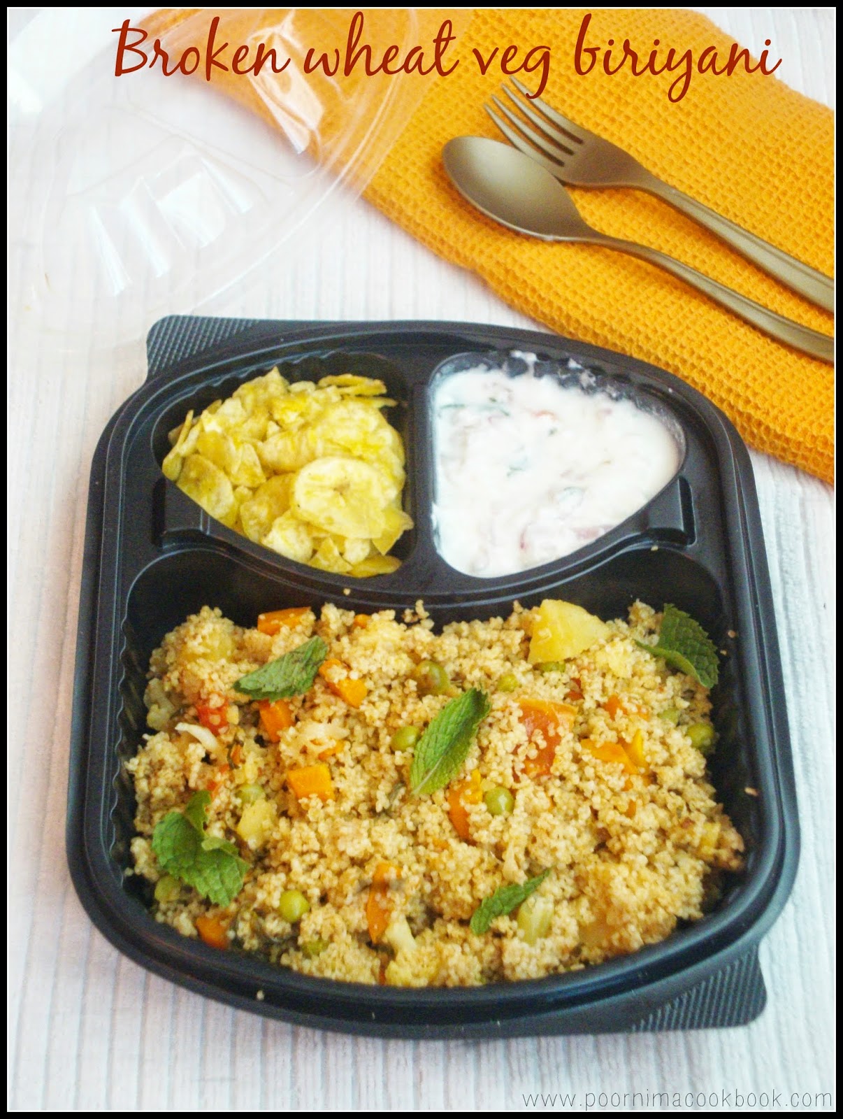 Poornima's Cook Book: Broken (cracked) Wheat Veg Briyani / Samba Rava ...