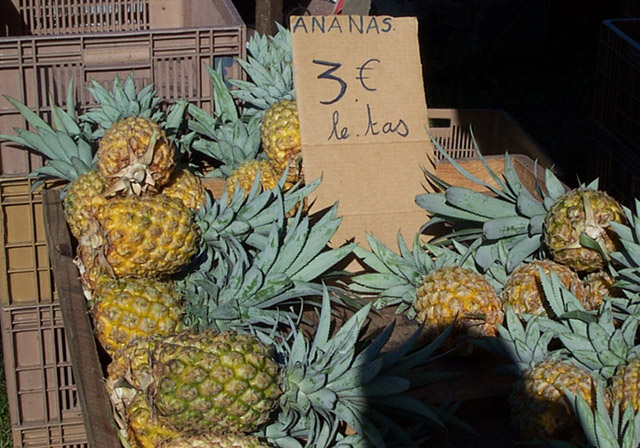 Ananas victoria fruit Île de La Réunion