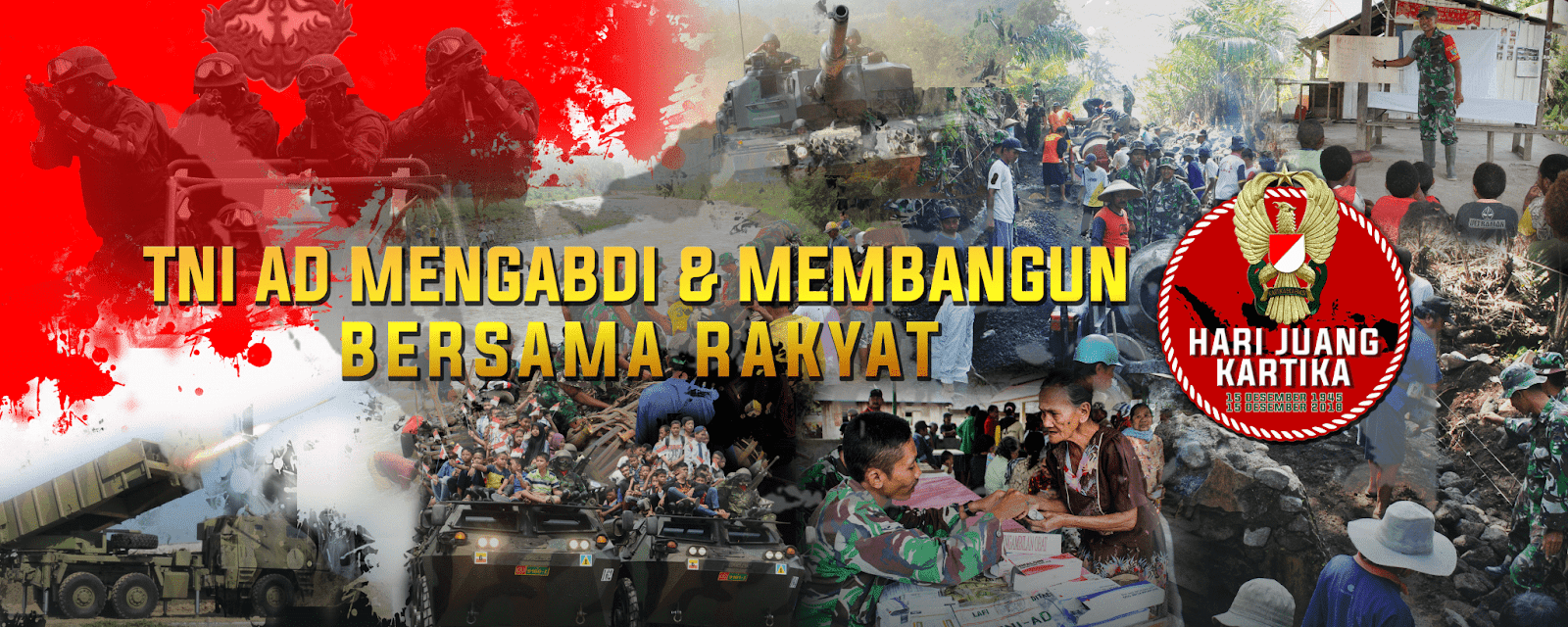 TEMA, BANNER, UCAPAN SELAMAT DAN GAMBAR LOGO HARI JUANG KARTIKA TNI AD ...