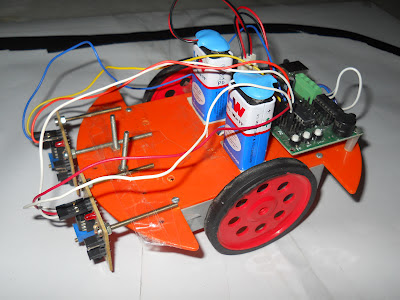 ROBO ZONE: ATmega8 based line follower robot