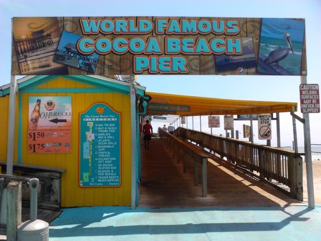 A1A Sign Wave: Cocoa Beach Pier Sign // A1A Sign Wave