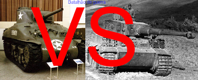 Batalhão de guerra: M4 Sherman VS Tiger tank