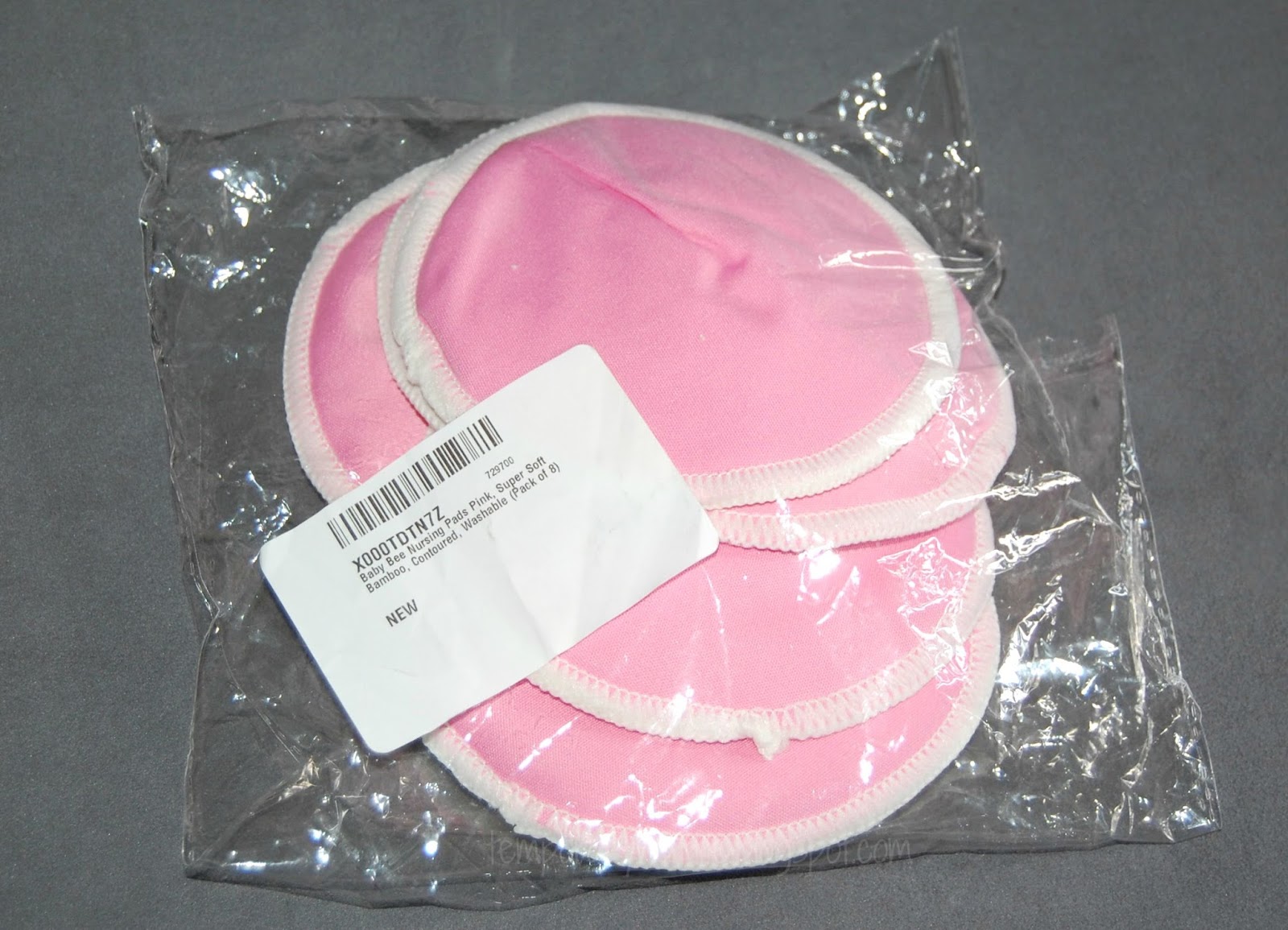 Temporary Waffle: Baby Bee Reusable Nursing Pads in The Color Pink