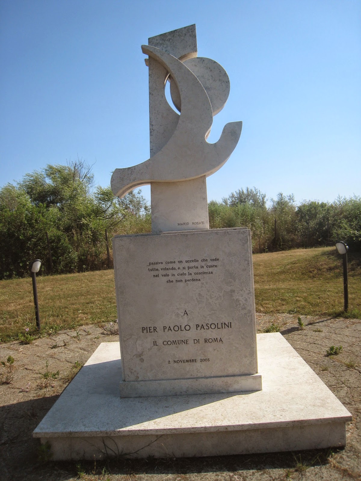 Rome the Second Time: Pasolini Remembered: The Ostia Murder Site