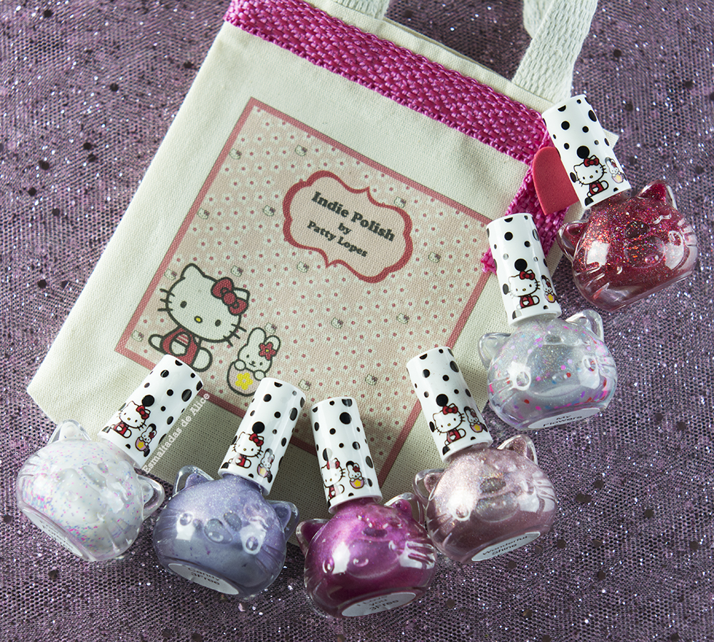 Swatches: Coleção de esmaltes Hello Kitty - Indie Polish by Patty Lopes ...