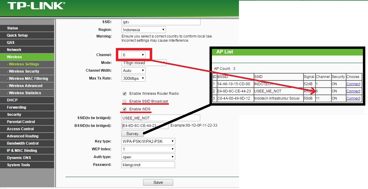 STB UseeTV Tanpa Kabel "Manfaatkan Fasilitas WDS TP-LINK ke Mikrotik ...