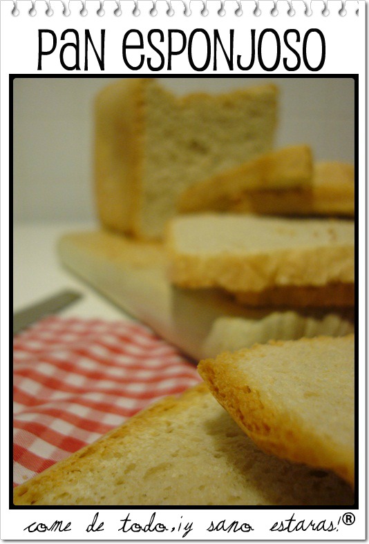 Pan esponjoso en panificadora