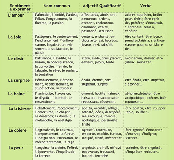 TICs en FLE: Apprenez à exprimer les émotions , les sentiments