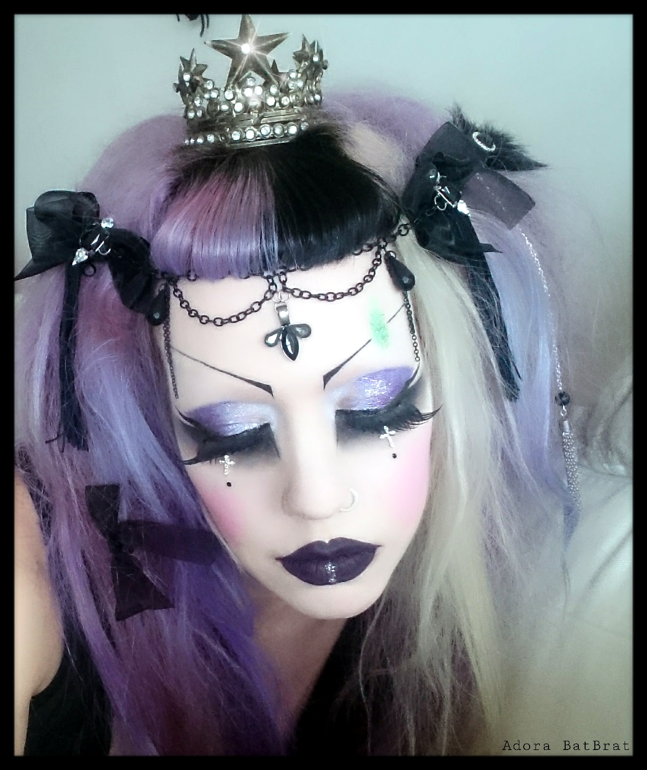 Adora BatBrat: Today's Goth look - Purple Princess II