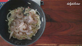 dailydelicious: Shrimp Doria (Rice with white sauce and shrimp)