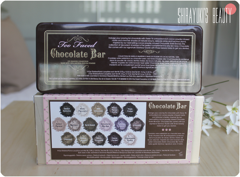 Shirayuki's Beauty: Too Faced - Chocolate Bar